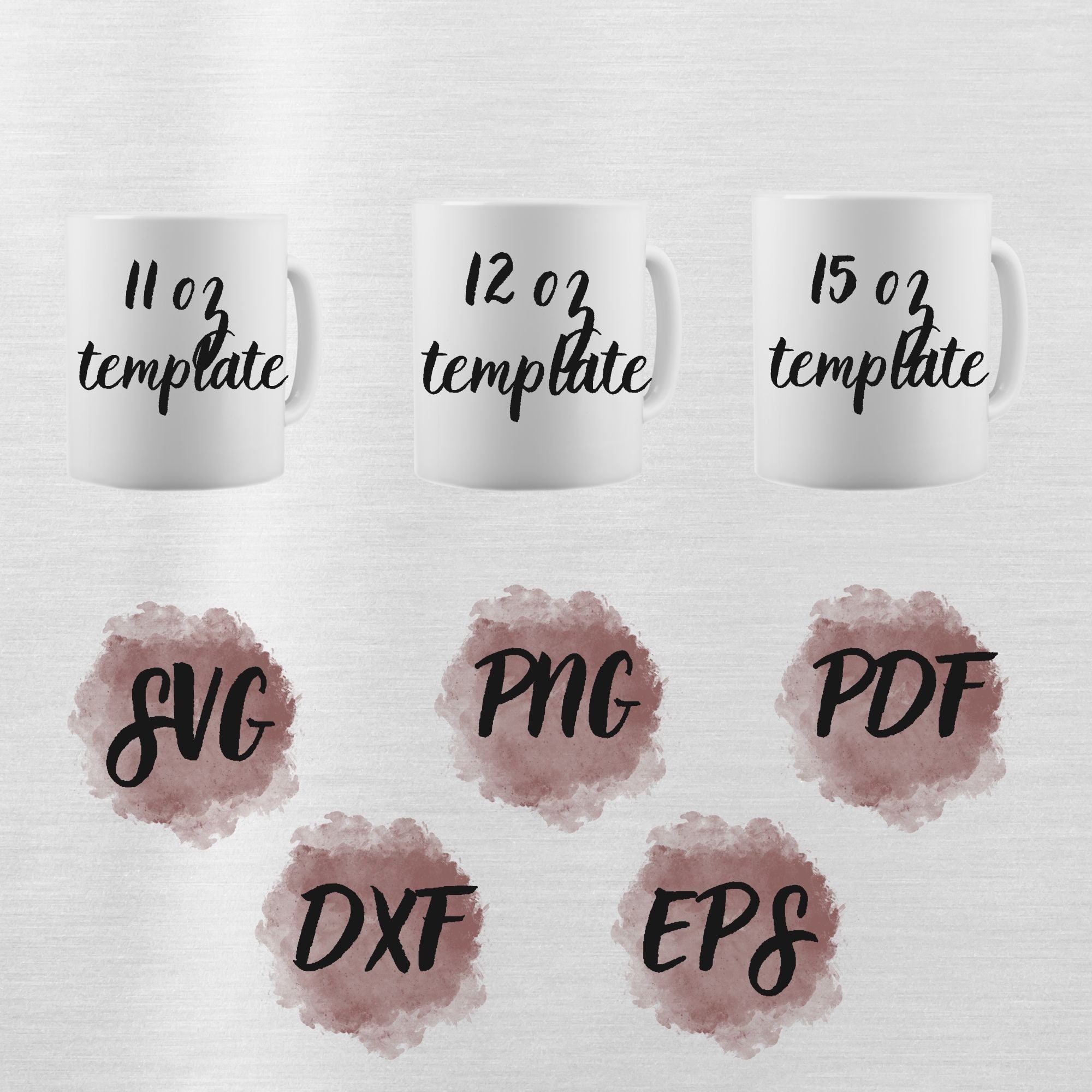Mug Template SVG Bundle: Full Wrap Design (digital Download) - Etsy