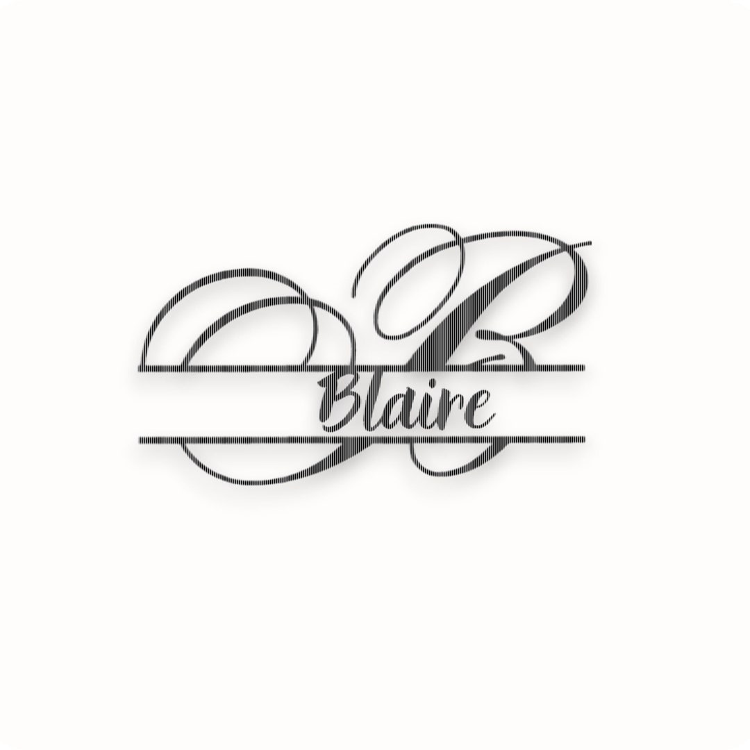 Split Monogram Embroidery Alphabet: Machine Embroidery Designs (digital ...