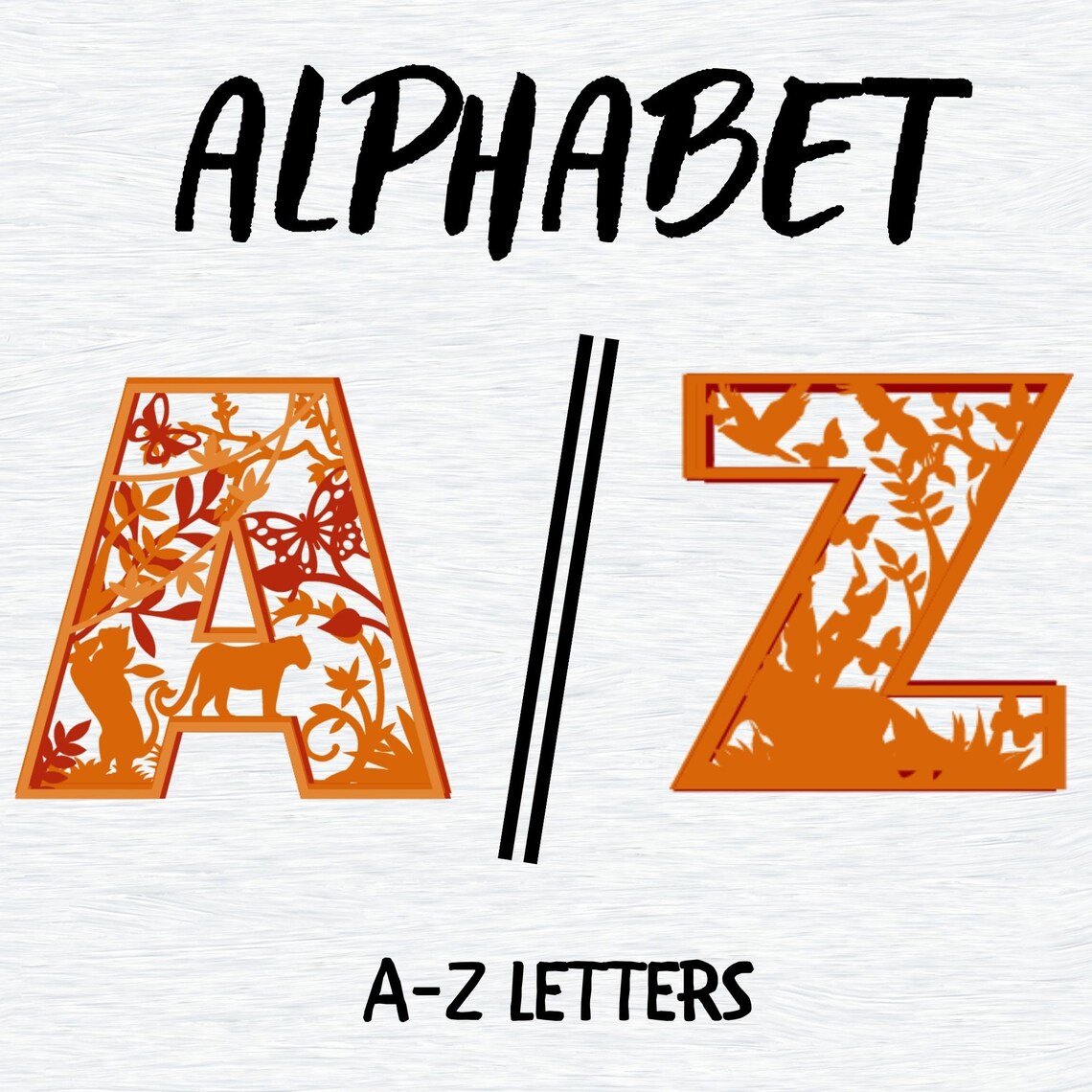 Multilayer Laser Cut Alphabet, Laser Cut DXF, Dxf File for Laser ...