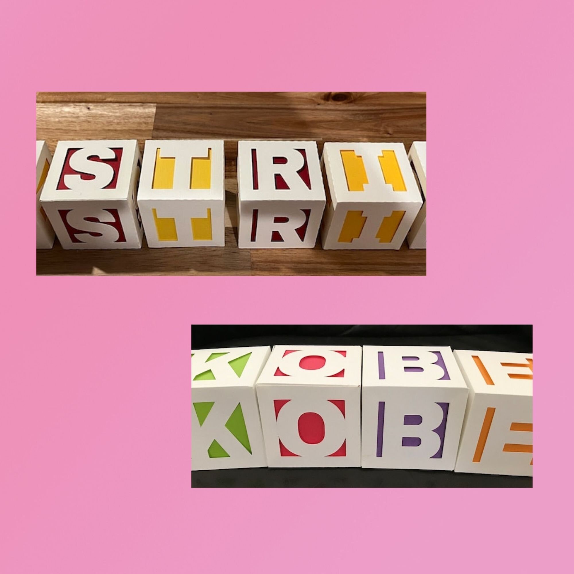 Alphabet Blocks SVG Files: DIY Baby Shower Decor (digital Download) - Etsy