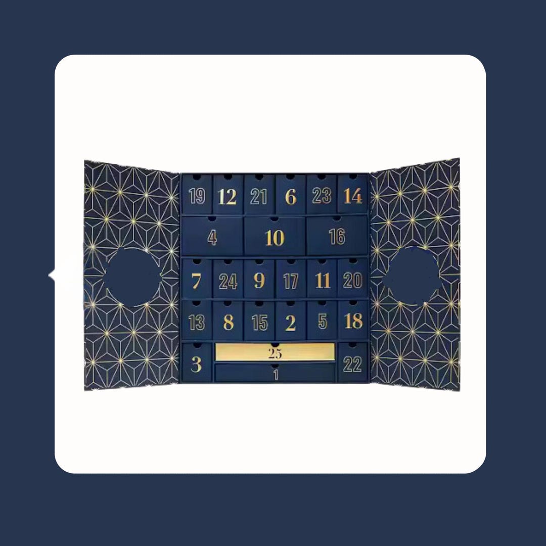 Advent Calendar Box Template, DIY Gift Box (digital Download) - Etsy