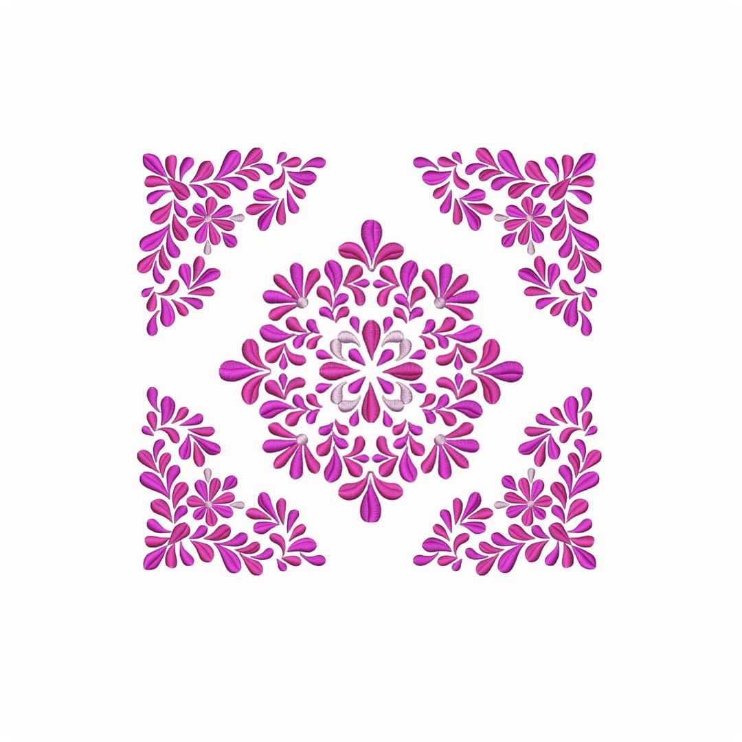 Flower Embroidery Design, Floral Machine Embroidery, Heirloom ...