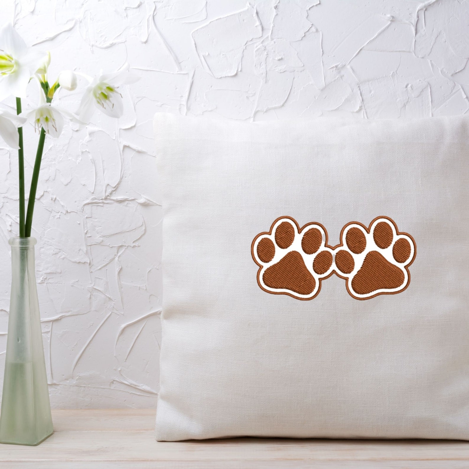 Pow Print Embroidery Design, Mini Dog Paw Print Fillstitch Embroidery ...
