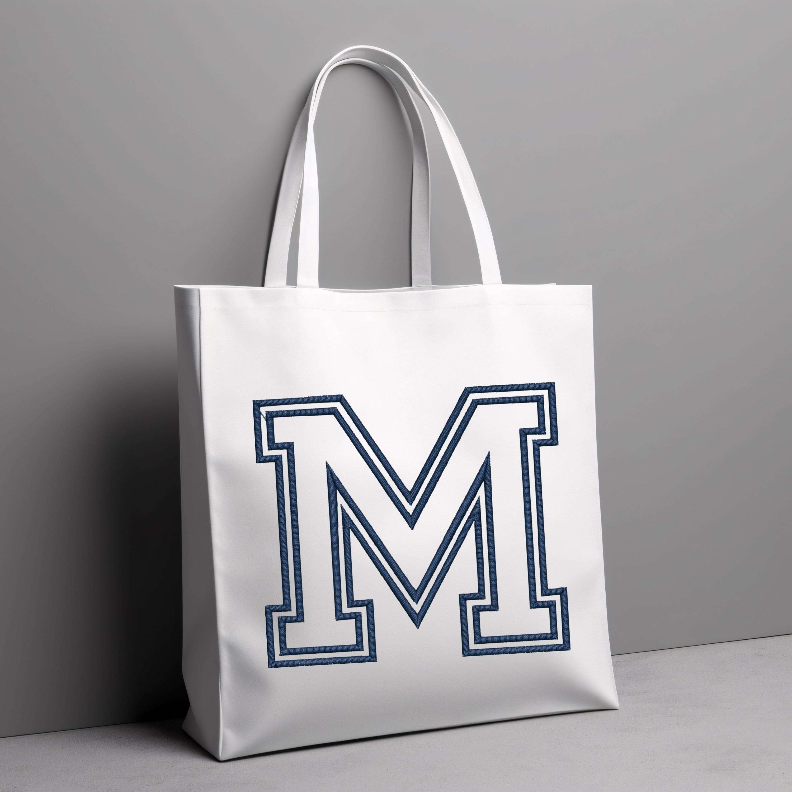 Varsity Applique Embroidery Font: Double Layer Sports Letters (3''/75mm ...