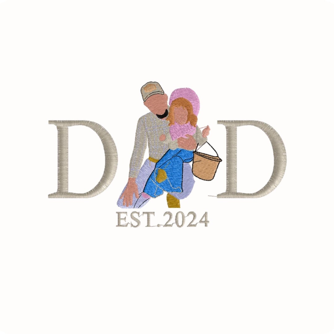 Father's Day Machine Embroidery Design, DAD Machine Embroidery, Dad ...