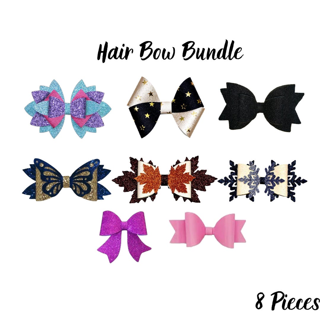 Hair Bow SVG Bundle: Special Designs, Cricut Cut Files (PDF) - Etsy