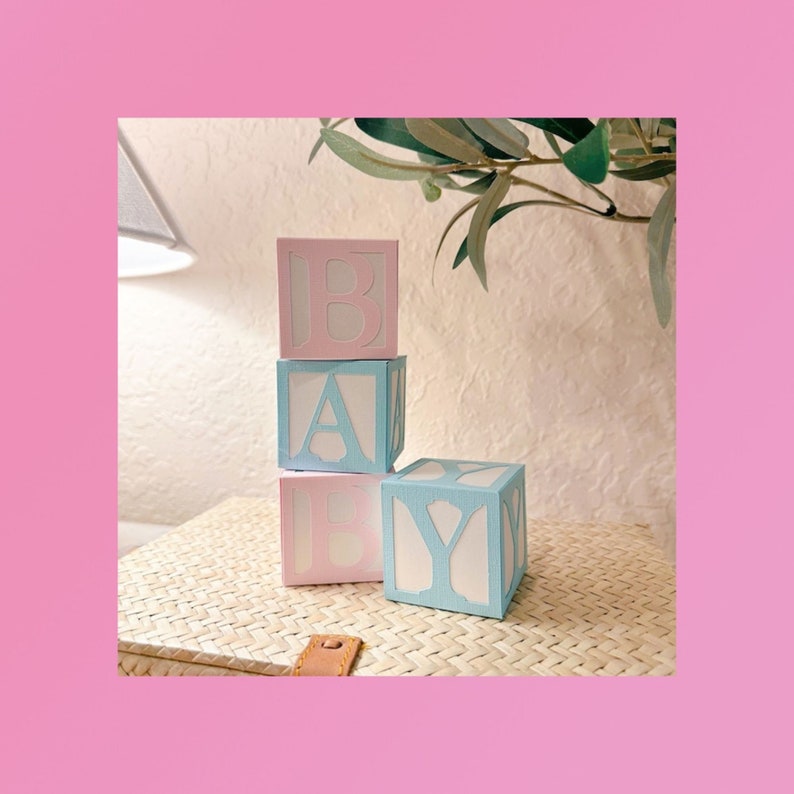 Alphabet Blocks SVG Files: DIY Baby Shower Decor (digital Download) - Etsy