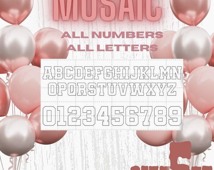 DIY Balloon Mosaic Number 6 Stand, Balloon Mosaic Frame 6th 16th ...