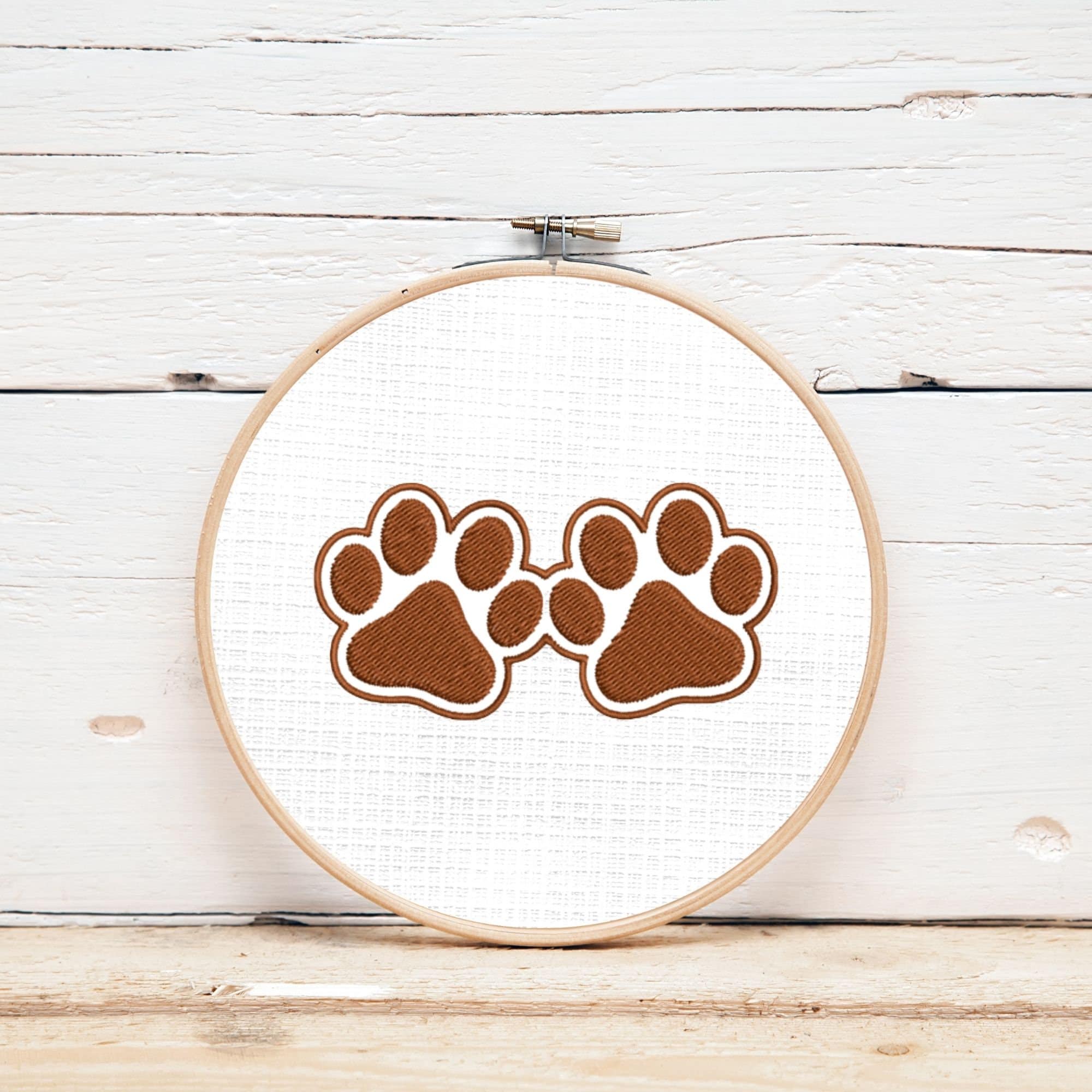 Pow Print Embroidery Design, Mini Dog Paw Print Fillstitch Embroidery ...