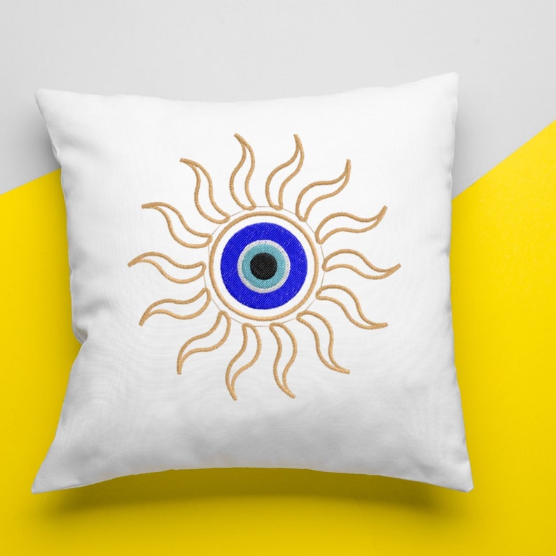 Evil Eye Bead Machine Embroidery Design- 5 Sizes , Evil Eye Machine ...