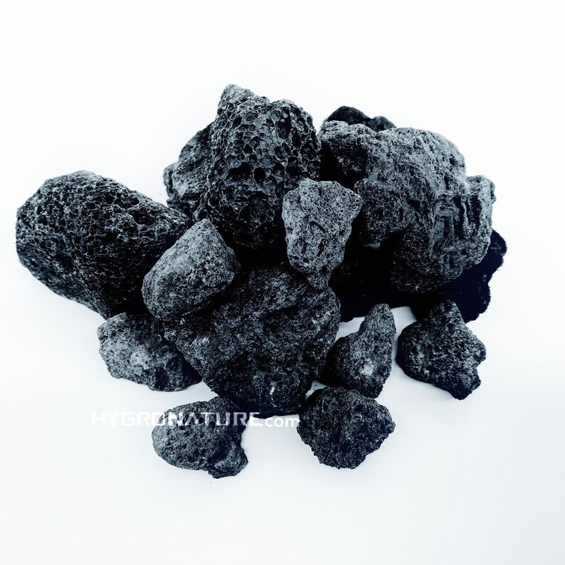 Black Lava Rock for Aquariums Aquascape Terrarium Bonsai Decor Moss ...
