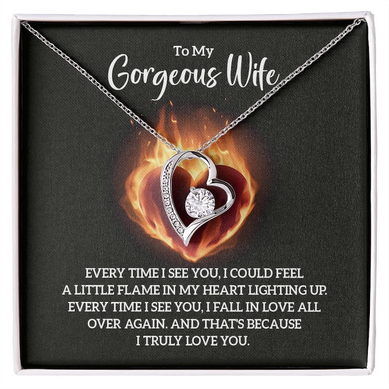 To My Gorgeous Wife - Forever Love Necklace - Etsy