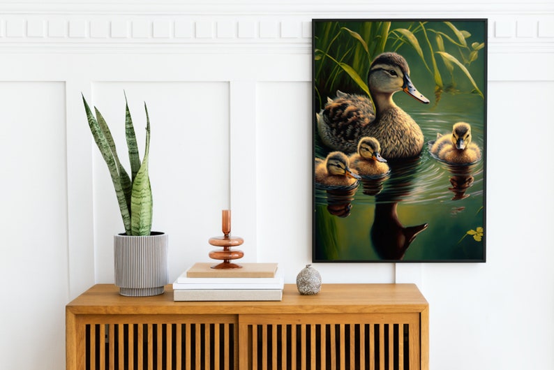 Duck Painting Duck Wall Art Duck Art Duck Print Duck - Etsy
