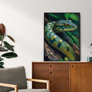Snake Painting Snake Art Snake Wall Art Snake Print Snake - Etsy