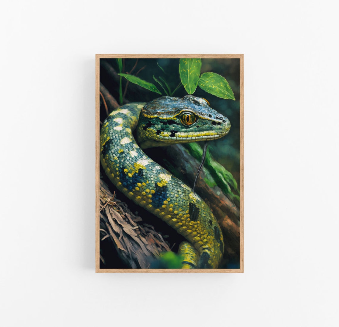 Snake Painting Snake Art Snake Wall Art Snake Print Snake - Etsy