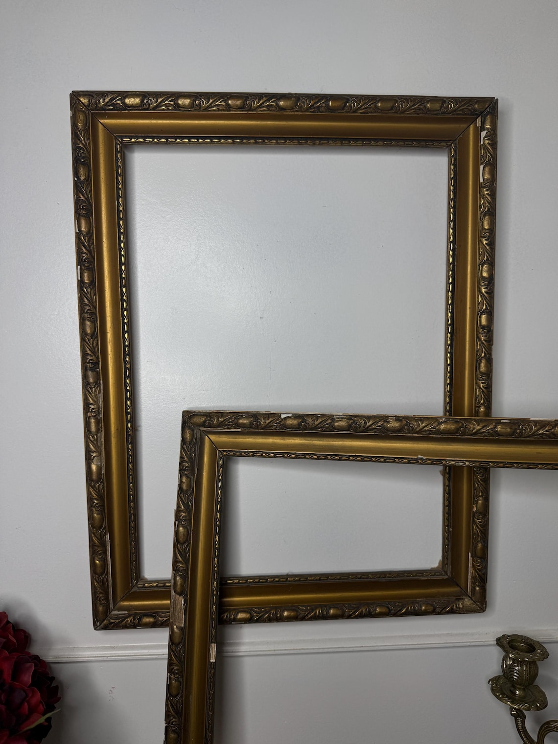 Golden Heirlooms – Antique Hungarian Ornate Gilt Frame Duo -european ...