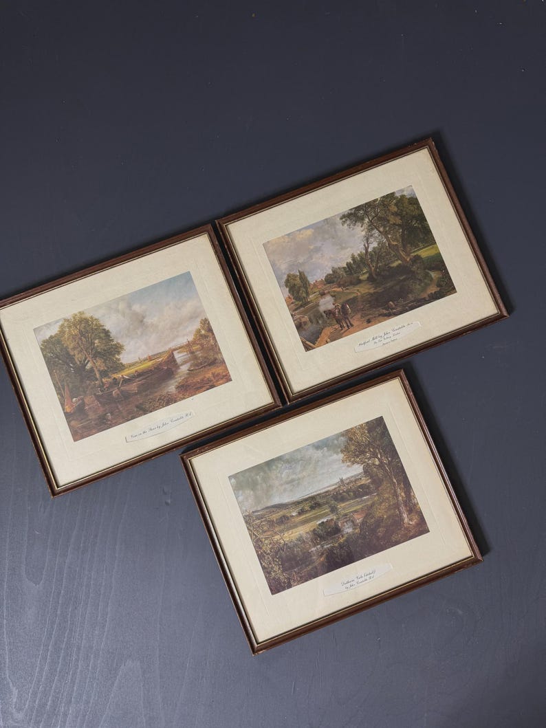 John Constable Print Set: Vintage British Countryside Gallery Wall Art ...