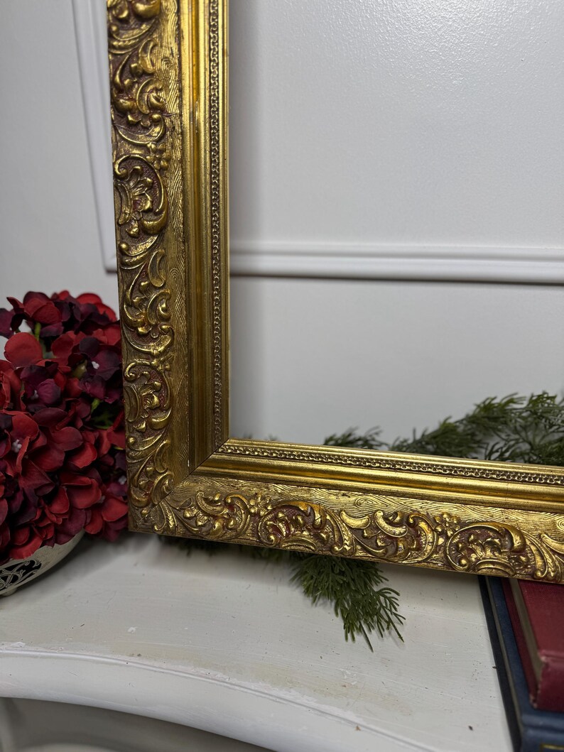 Large Antique Gold Baroque Chester Frame: Ornate Gilt Decor ( 88 X 68 ...