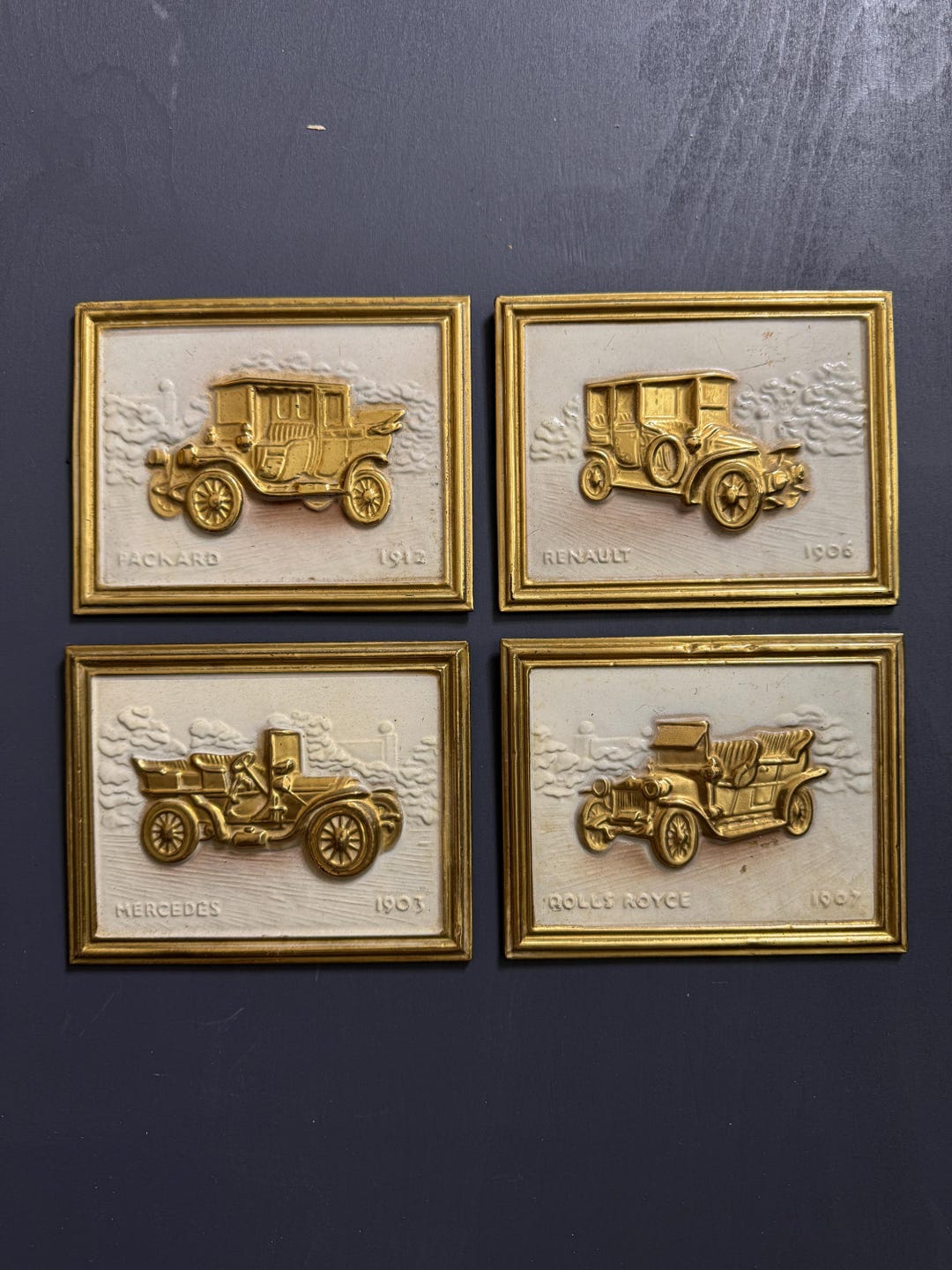 Retro Ride Collection – Brass Car Plaques With Hooks | Retro Automotive ...