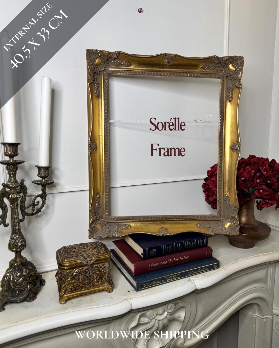 Vintage Ornate Gilt Frame: French Louis Style, 50x43 Cm - Etsy
