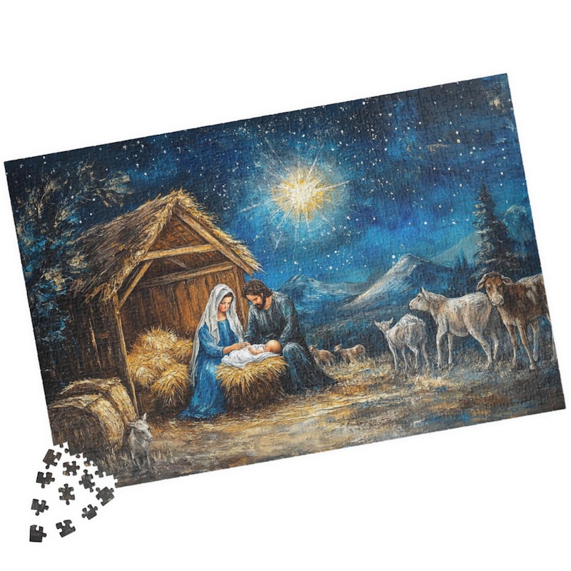 Nativity Puzzle - Etsy