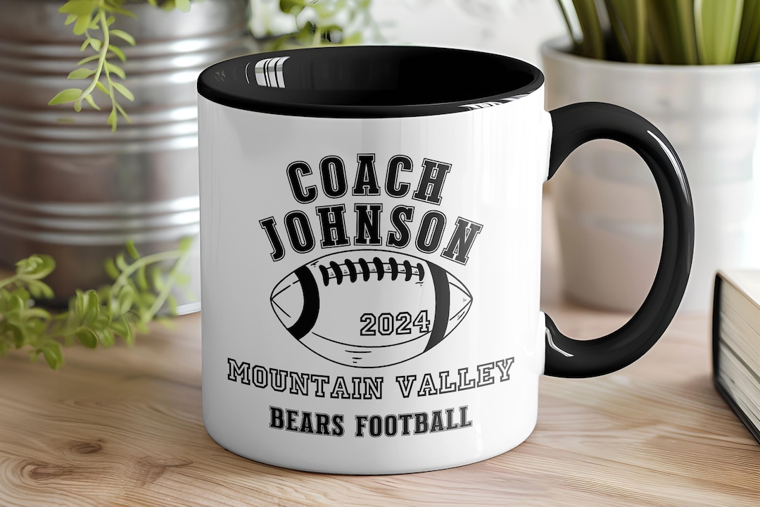 Personalized Football Coach Coffee Mug, Custom Team Gift - Etsy