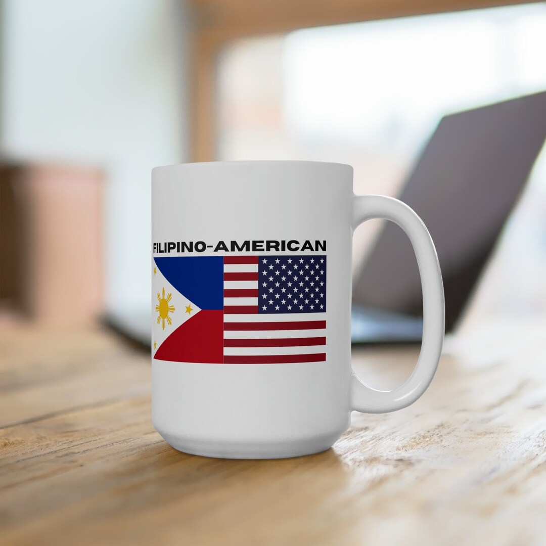 Filipino-american Ceramic Mug 15oz, Gift for Filipina, Filipino, Gift ...