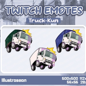 Isekai Truck Twitch Emote 112x112, 56x56, 28x28 - Twitch, Youtube ...
