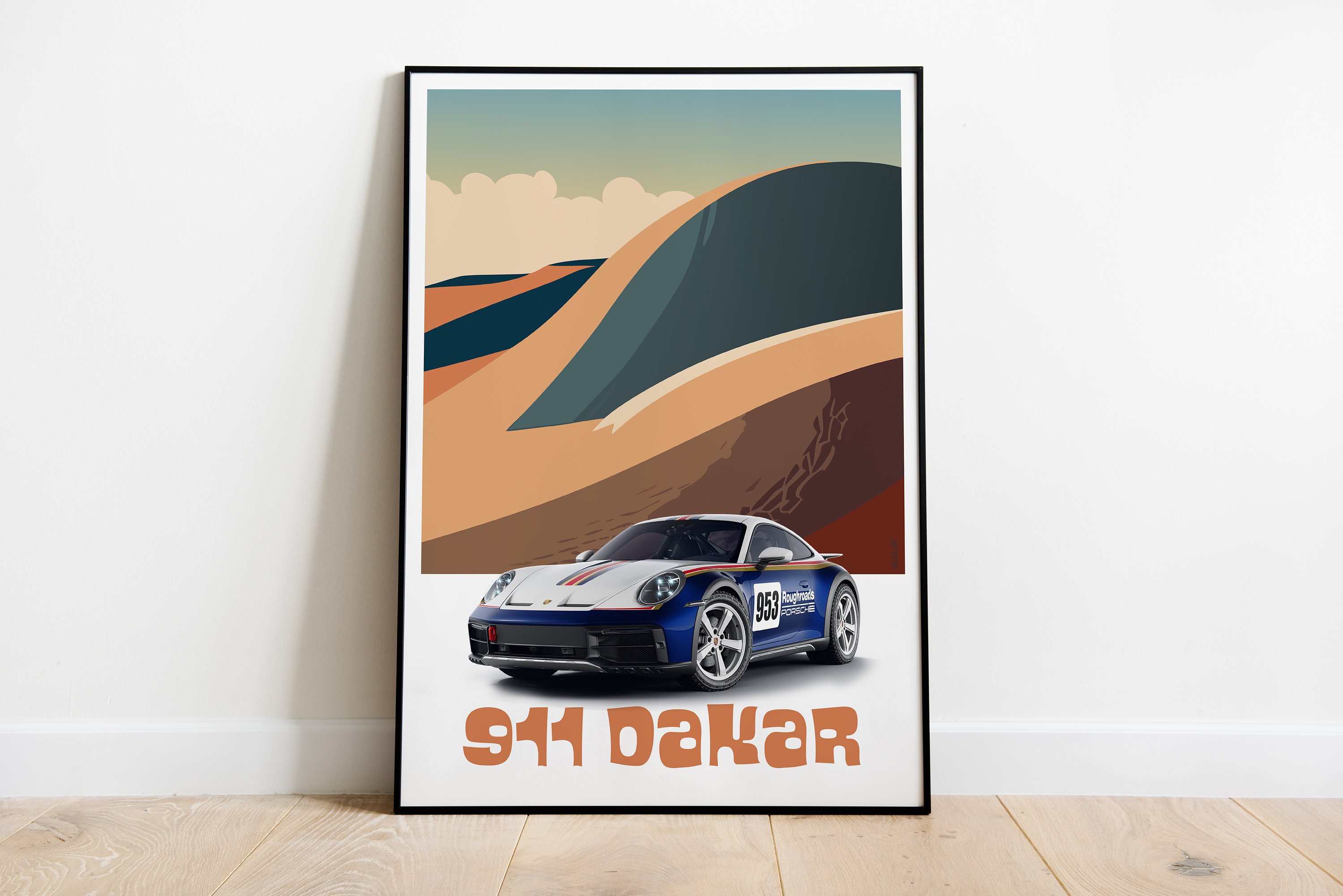 Porsche 911 DAKAR Poster, Printable Wall Art, Car Poster, Supercar ...