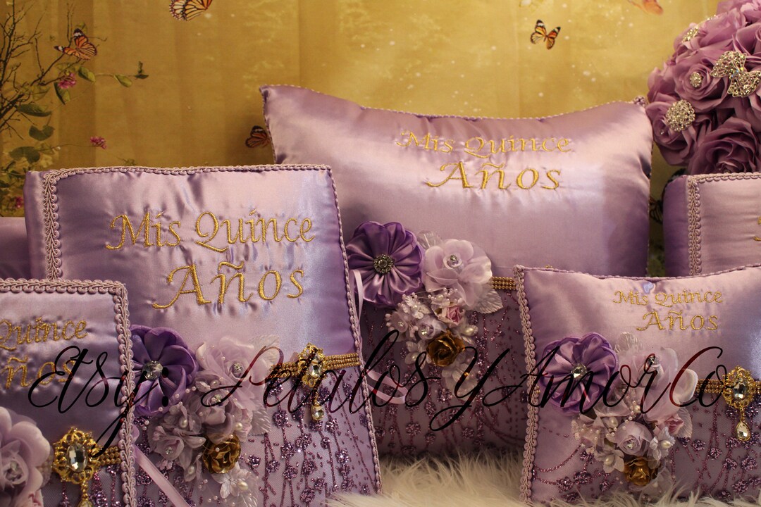 Quinceañera Complete Set Bible, Photo Album, Kneeling Pillow, Guest ...