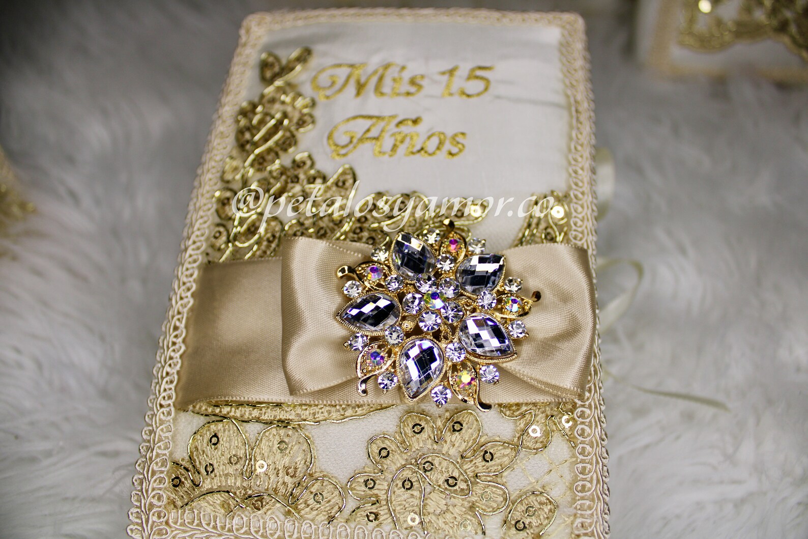 Quinceañera Complete Set Bible, Photo Album, Kneeling Pillow, Guest ...