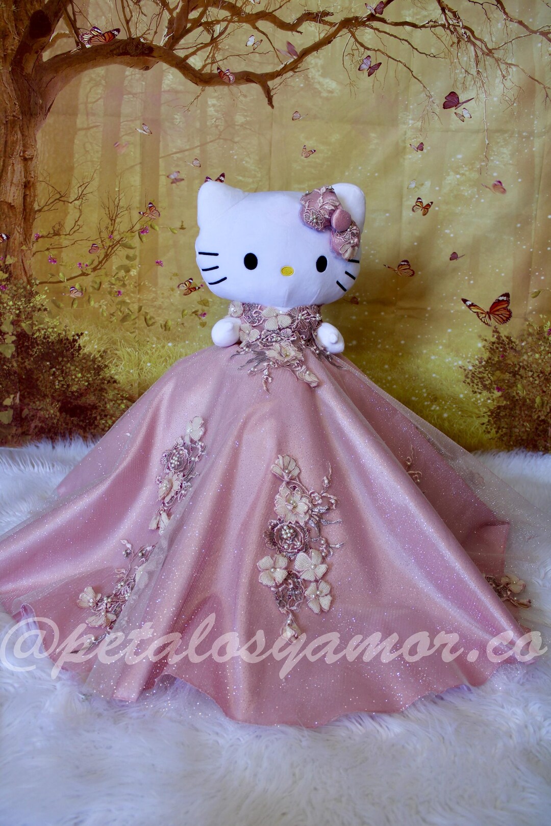 Dusty Rose Quince Hello Kitty Plushie - Etsy