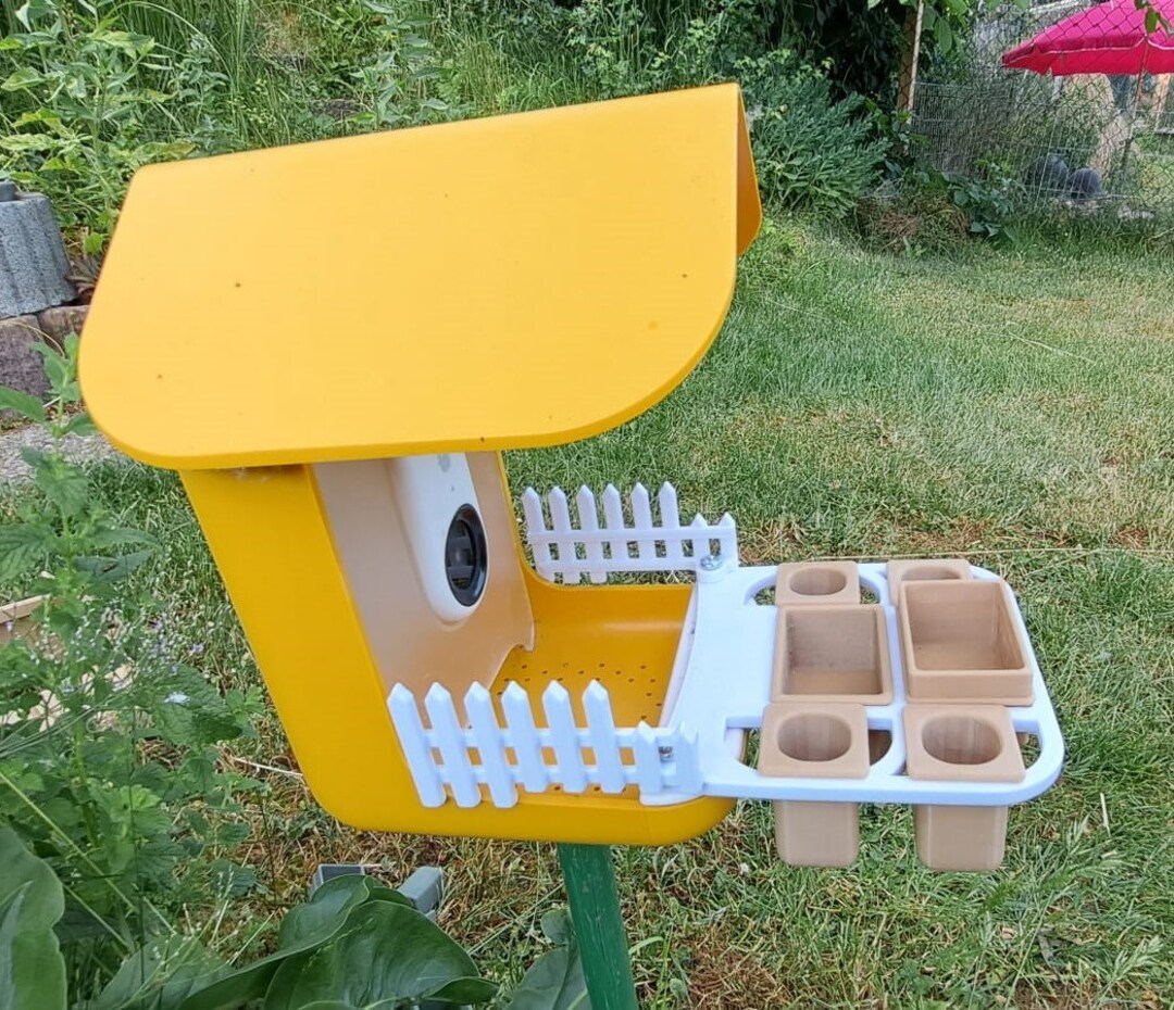 3D Printed Food Extension With Fence for the Bird Buddy® Food - Etsy