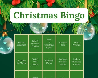 Christmas Tree Bingo - Etsy