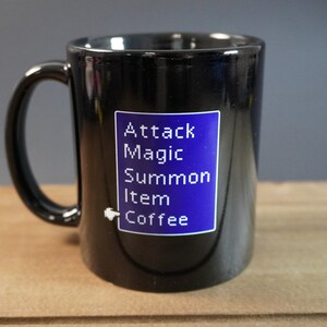 Final Fantasy 7 Battle Menu Coffee Mug | Final Fantasy 7, Ff7 Remake - Etsy