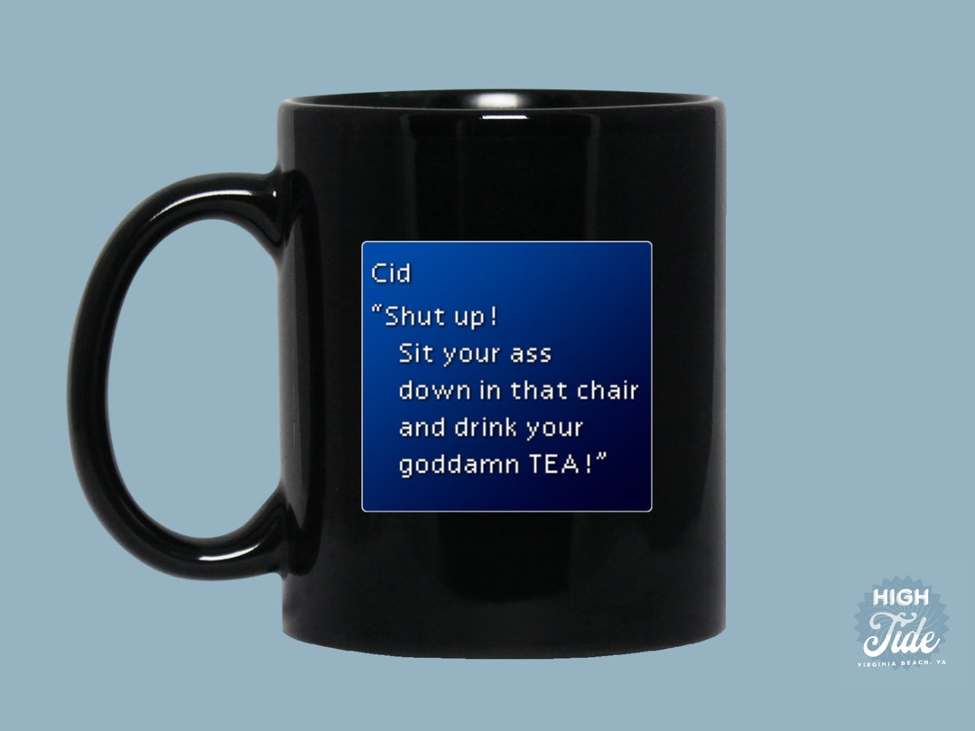 Cid Final Fantasy 7 Mug, Tea Cup, FF7 Remake, Cid Highwind - Etsy