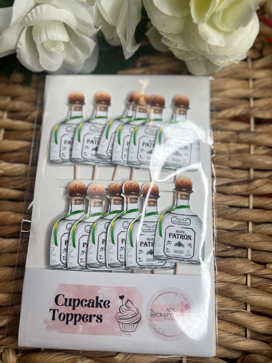 Tequila Patron Cupcake Toppers, Budlight,corona, Modelos, Birthday ...