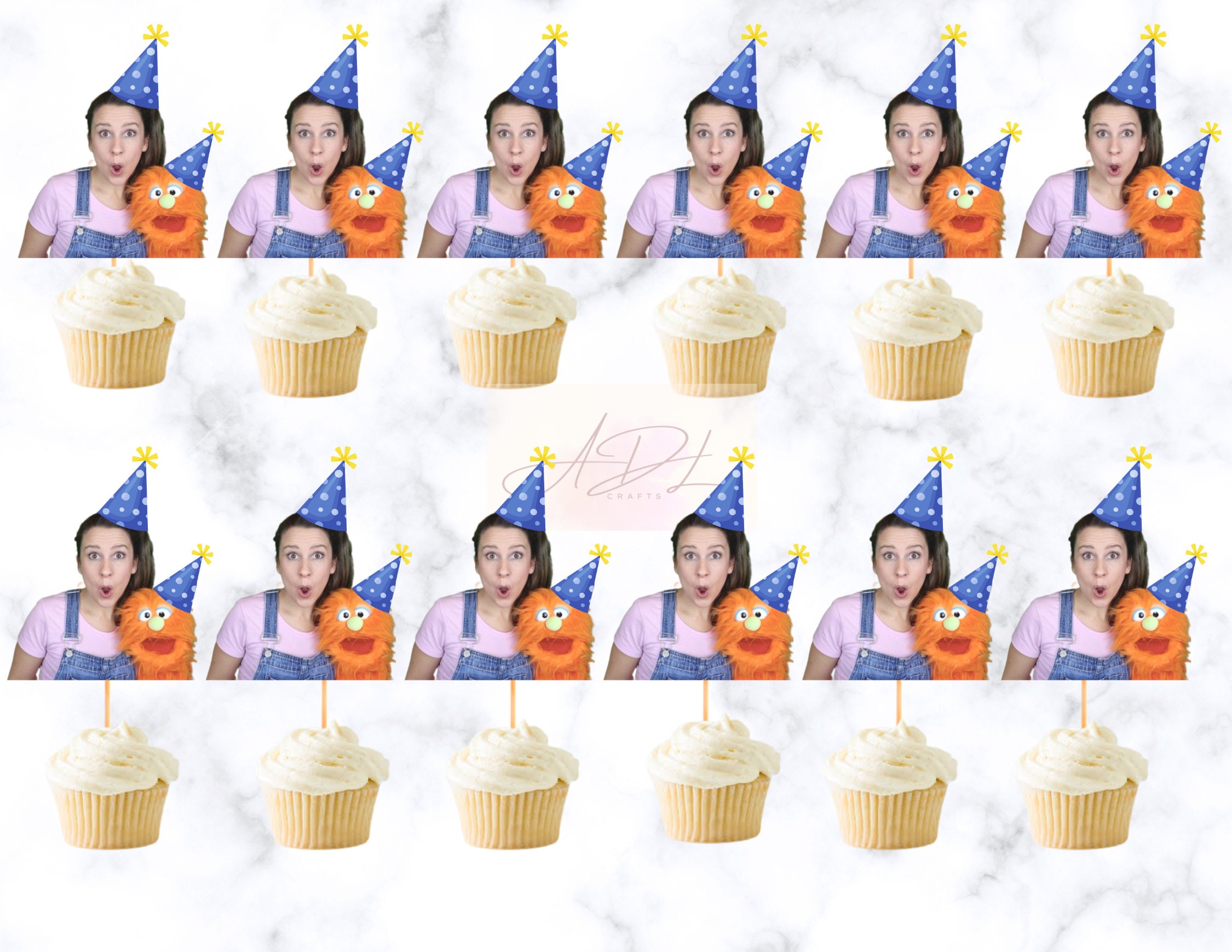 Ms Rachel Cupcake Toppers, Ms Rachel Party Decorations Blue Hat - Etsy