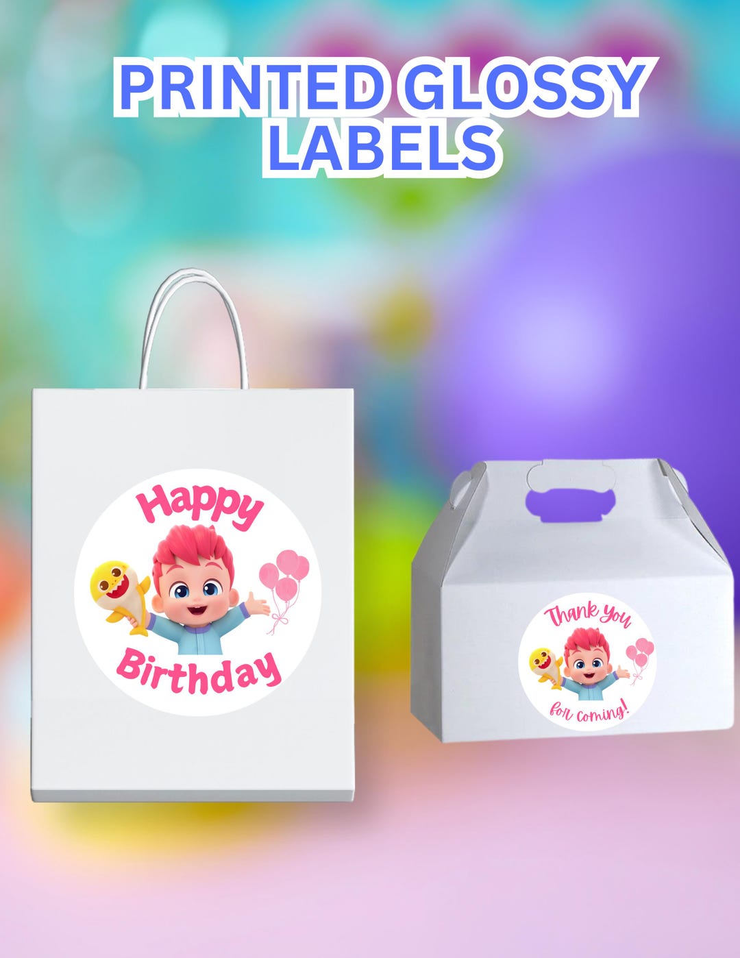 Birthday Bebefinn Girl Stickers, Bebefinn Labels for Candy Favors ...