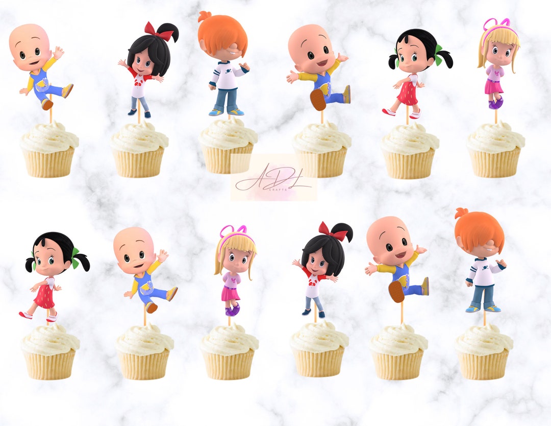 Cleo and Cuquin Cupcake Toppers | Cuquin Party Decorations | Cleo and ...