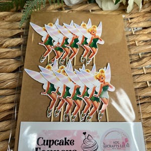 Tinkerbell Cupcake Toppers, Tinkerbell Party Decorations - Etsy
