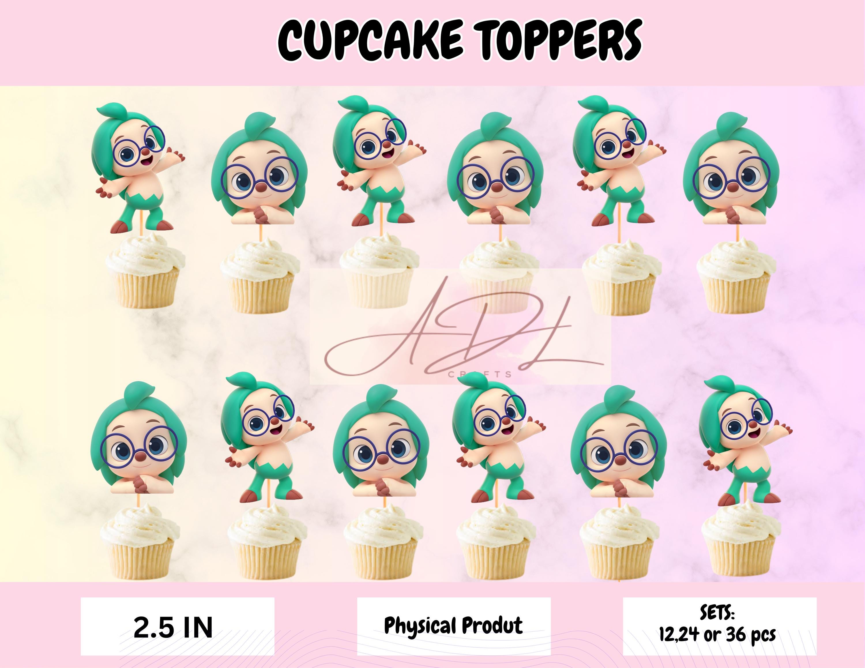 Hogi Cupcake Toppers, Green Character Birthday Party Decorations - Etsy