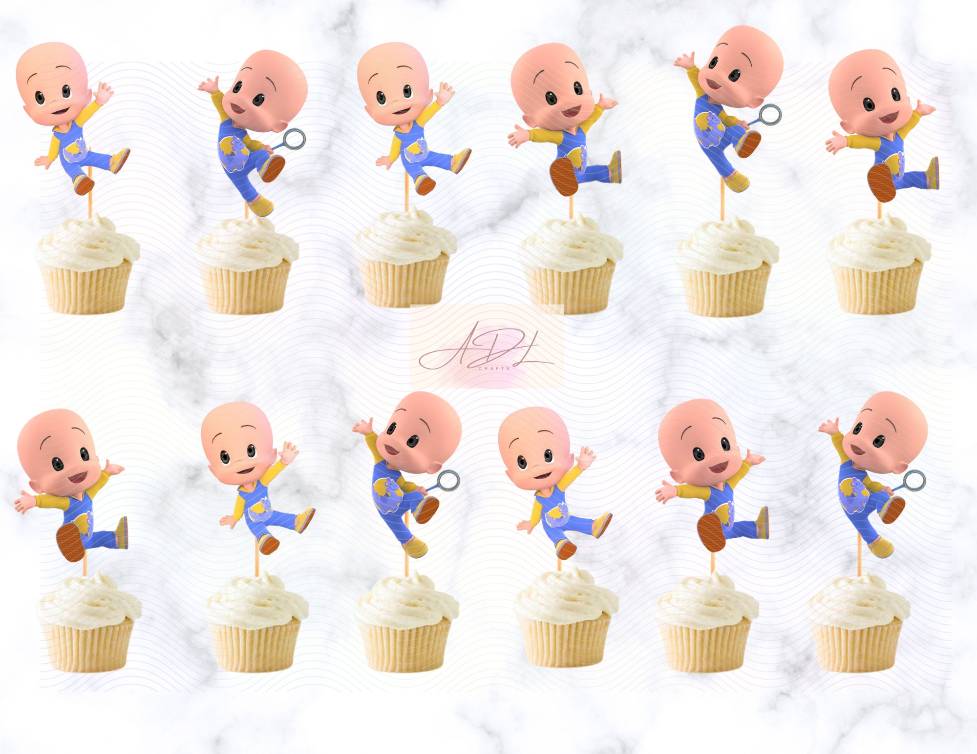 Cleo and Cuquin Cupcake Toppers | Cuquin Party Decorations | Cleo and ...