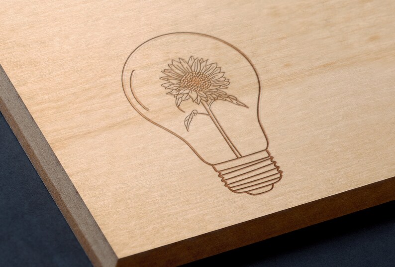 Floral Lightbulb SVG Flower Lamp Svg Wildflowers Svg Flower - Etsy