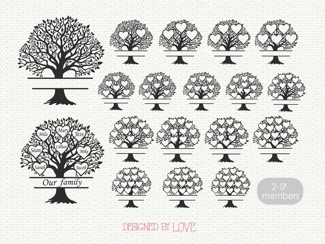 Family Tree Svg Family Tree Cricut Roots Svg,family Tree Svg Bundle 2 ...