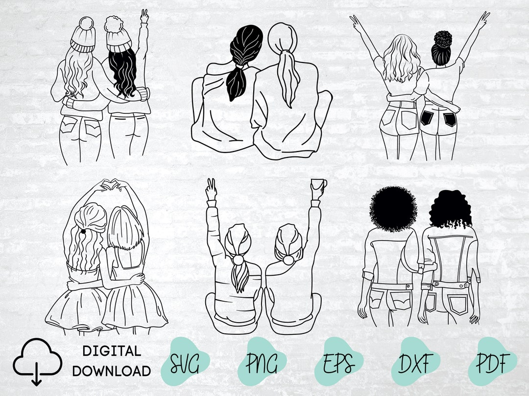 Best Friends Svg Friendship Day Besties Svg Best - Etsy