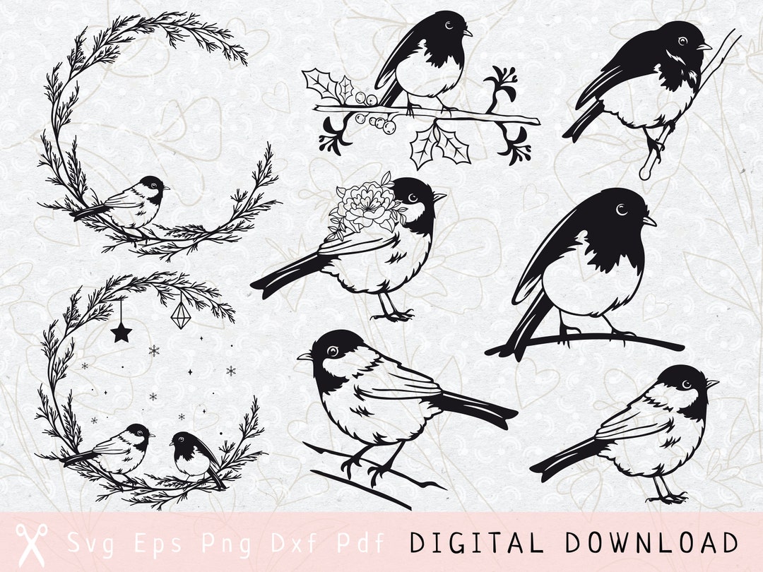 Robin Svg Files For Cricut Bird Vector Files For Laser Cnc Project Dxf Files For Plasma