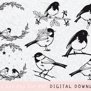 Robin Svg Files for Cricut Bird Vector Files for Laser Cnc Project Dxf ...