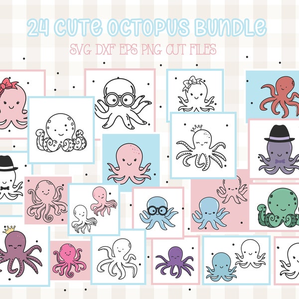 Octopus Svg - Etsy