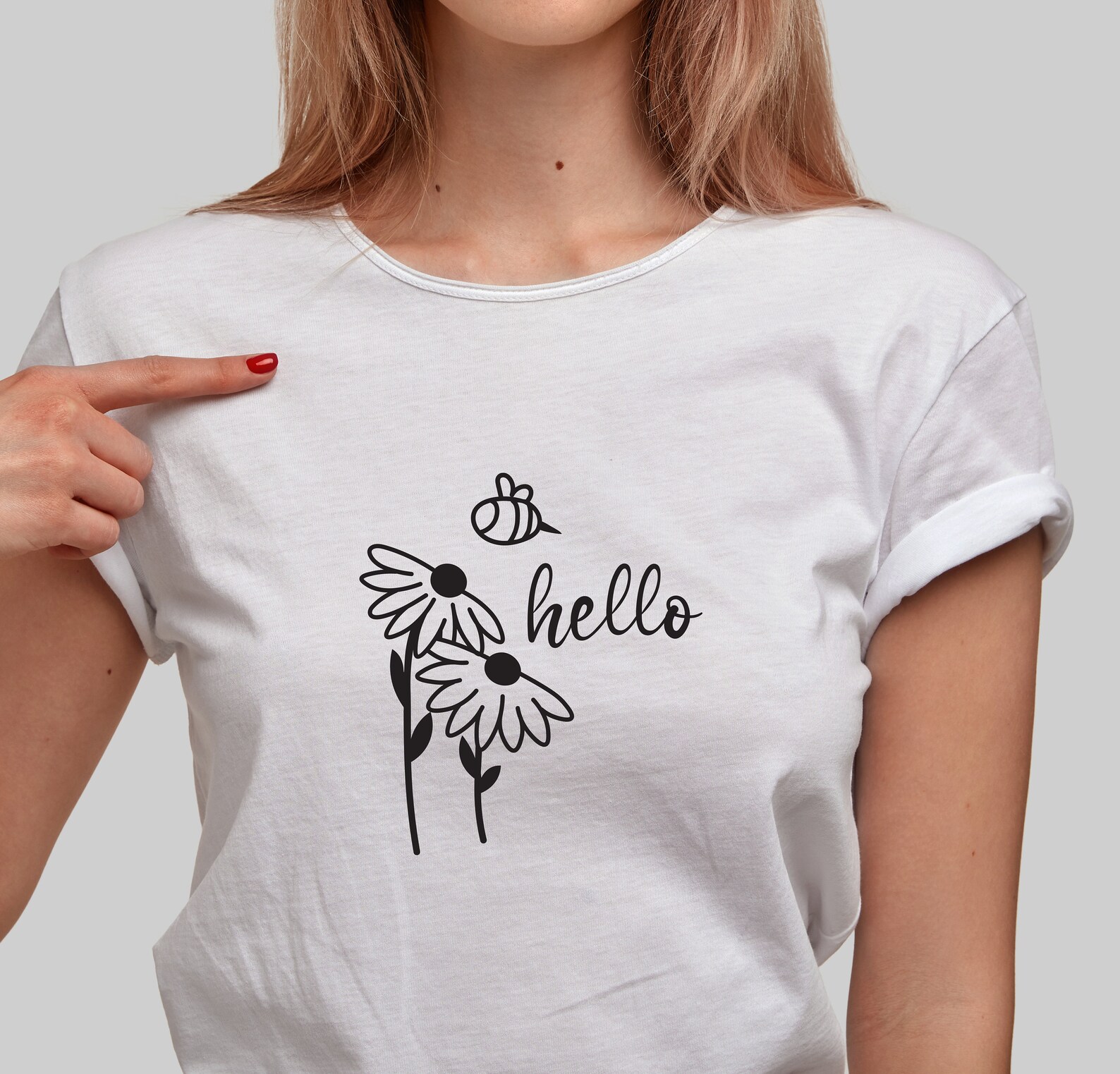 Hello Spring Plotter File SVG Spring Florall Botanical Wreath Cricut ...